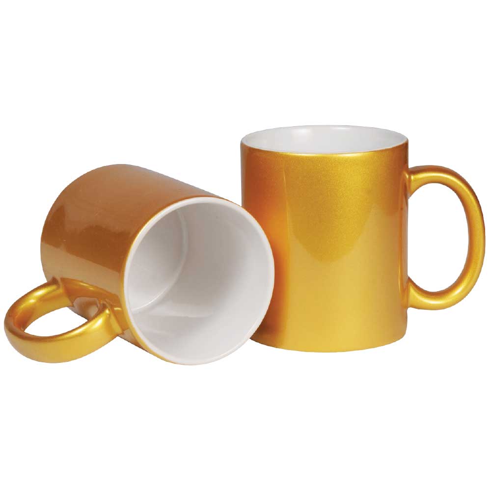 Gold Ceramic Mugs - The Fab Store