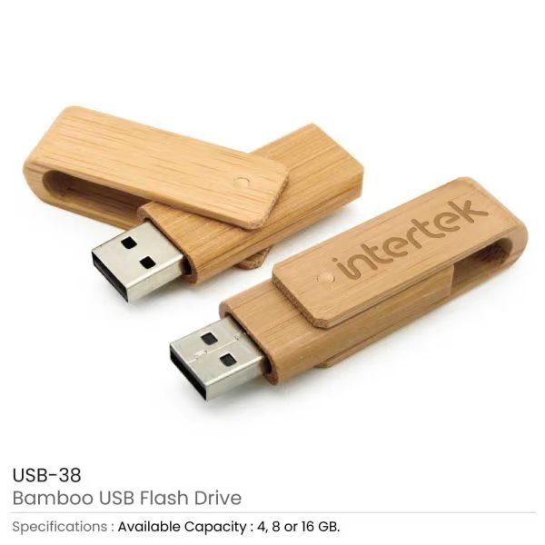Bamboo USB Flash Drives - The Fab Store