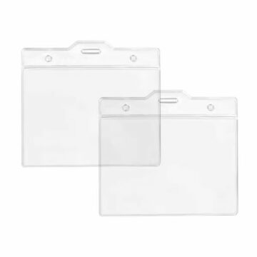 Clear Plastic ID Card Holder - The Fab Store