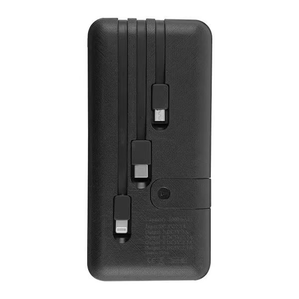 Powerbank With Inbuilt Cables - The Fab Store