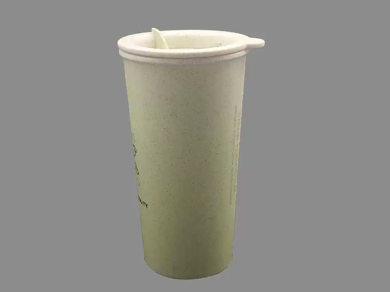 Eco Husk -Green (400ml) ♻️ Biodegradable Wheat Fibre Cup - The Fab Store