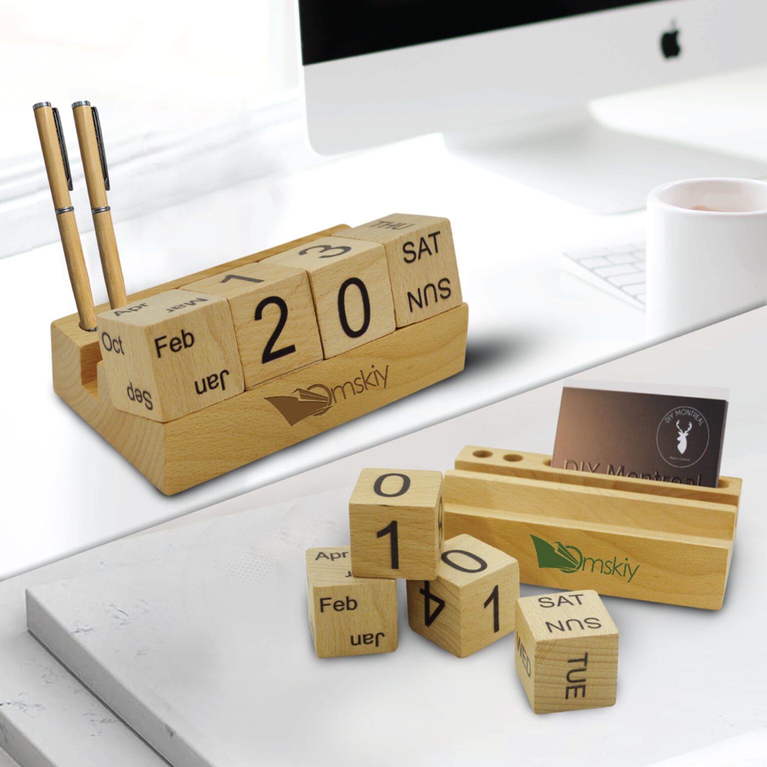 Bamboo Desk Calendar - The Fab Store